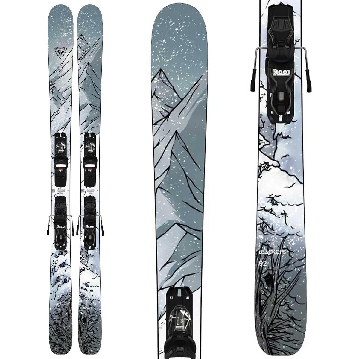 Rossignol Mens Blackops 92 Day Skis with Xpress 11 GripWalk Bindings 24 - Sun & Ski Sports