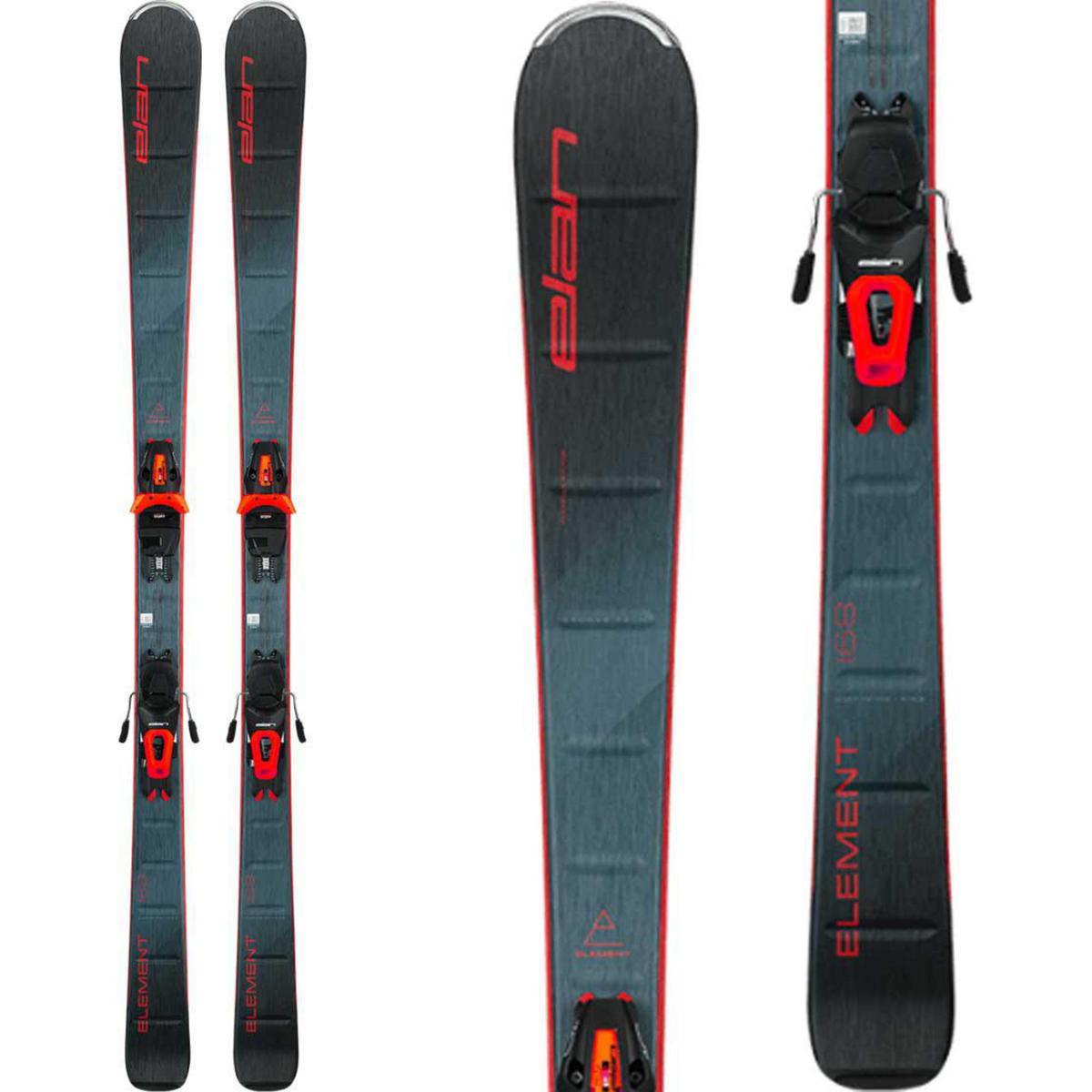 Elan Mens Element Skis with Blue/Red Marker EL 10.0 Bindings 24 - Sun & Ski Sports