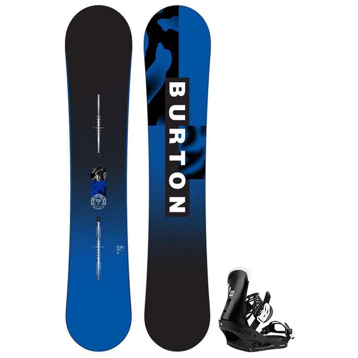 Burton Men's Ripcord Snowboard + Freestyle Re:Flex™ Snowboard Bindings ...