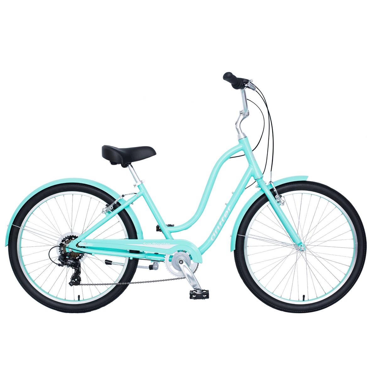 Sun Bicycles Womens Drifter Step Through 7 Speed Cruiser Bike - Sun ...