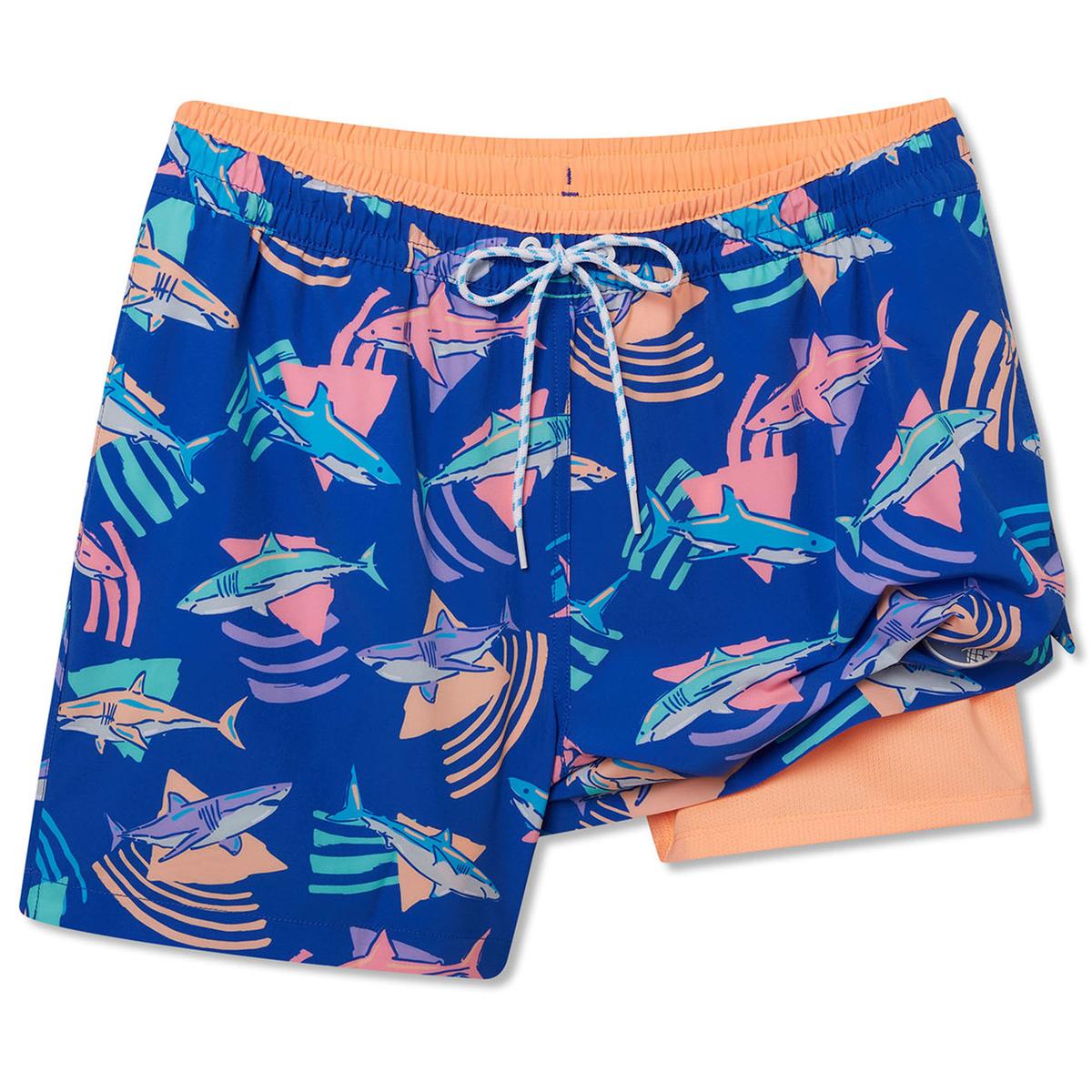 Chubbies Mens The Daddy Sharks 5.5" Lined Classic Swim Trunks - Sun ...