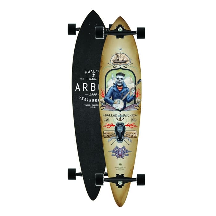 Arbor Fish GT Derek Nobbs Artist Series Complete Longboard '14 - Sun ...