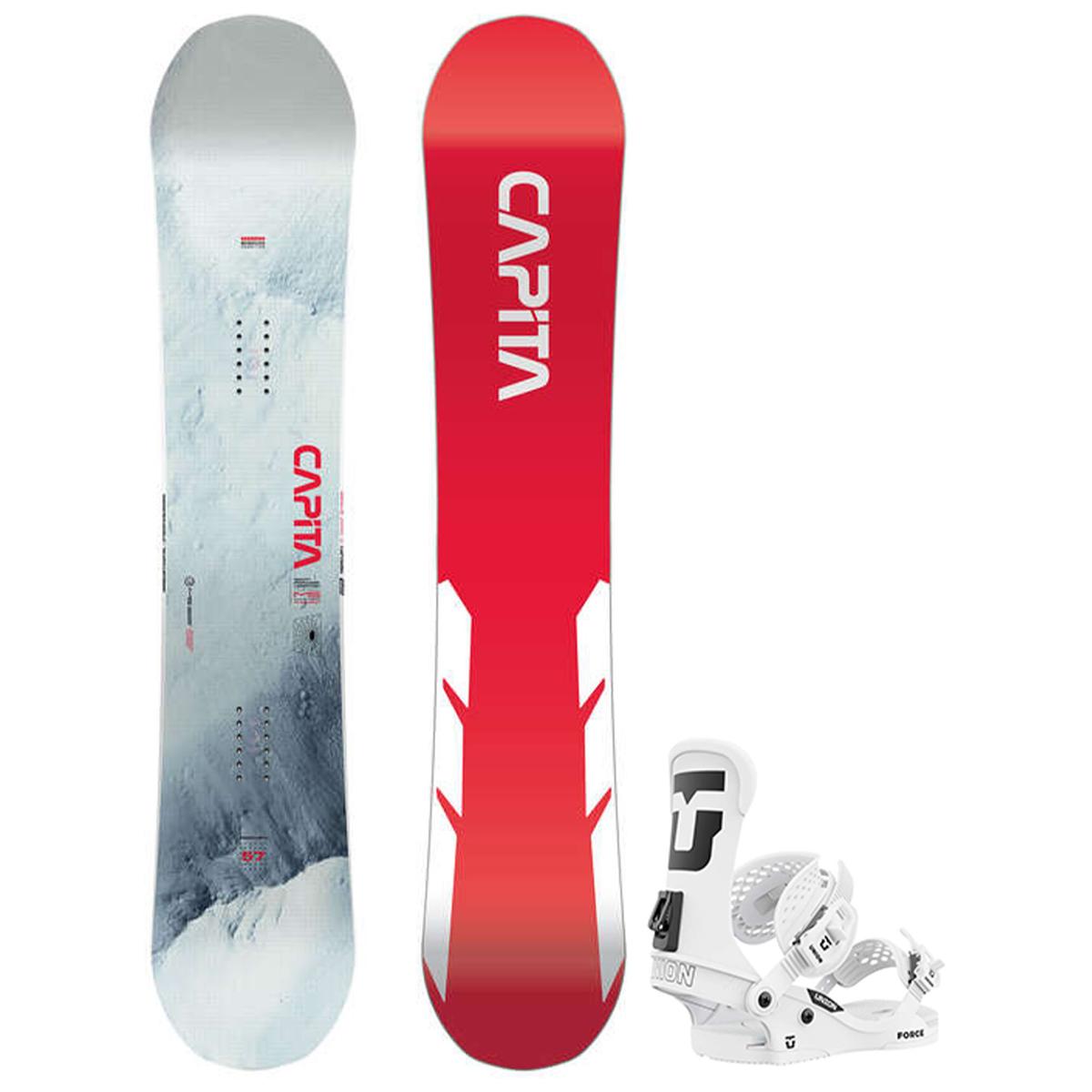 CAPiTA Men's Mercury Snowboard + Union Men's Force Classic (Team HB ...