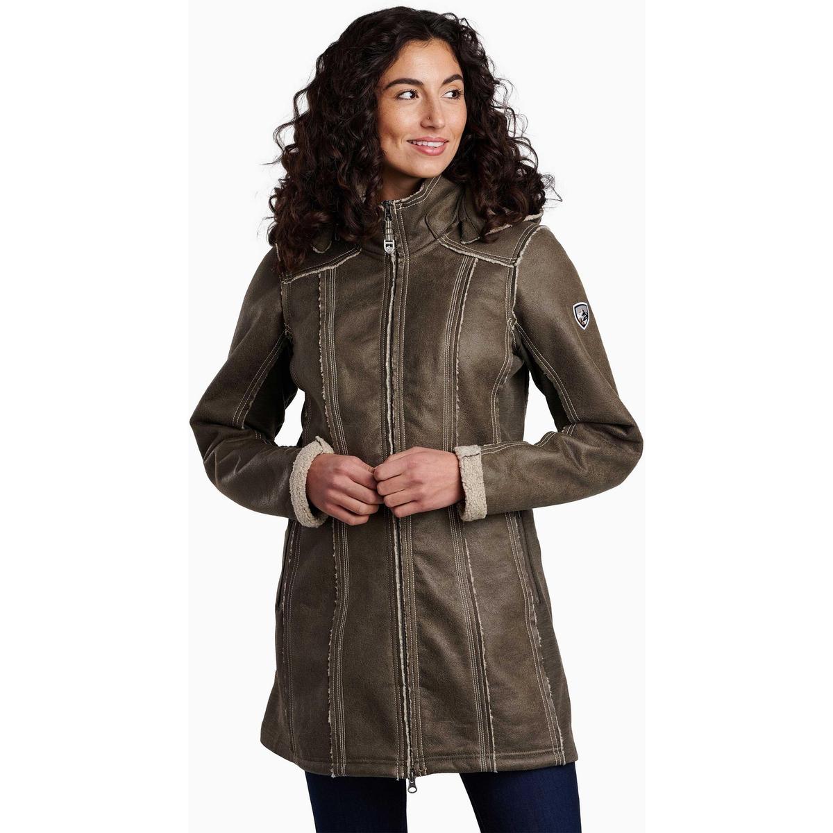 KUHL Womens Dani Sherpa Trench Jacket - Sun & Ski Sports