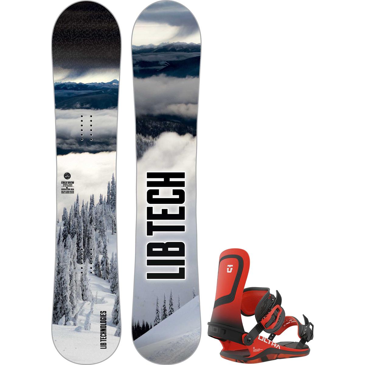 Lib Tech Men's Cold Brew + Union Ultra Snowboard Package - Sun & Ski Sports