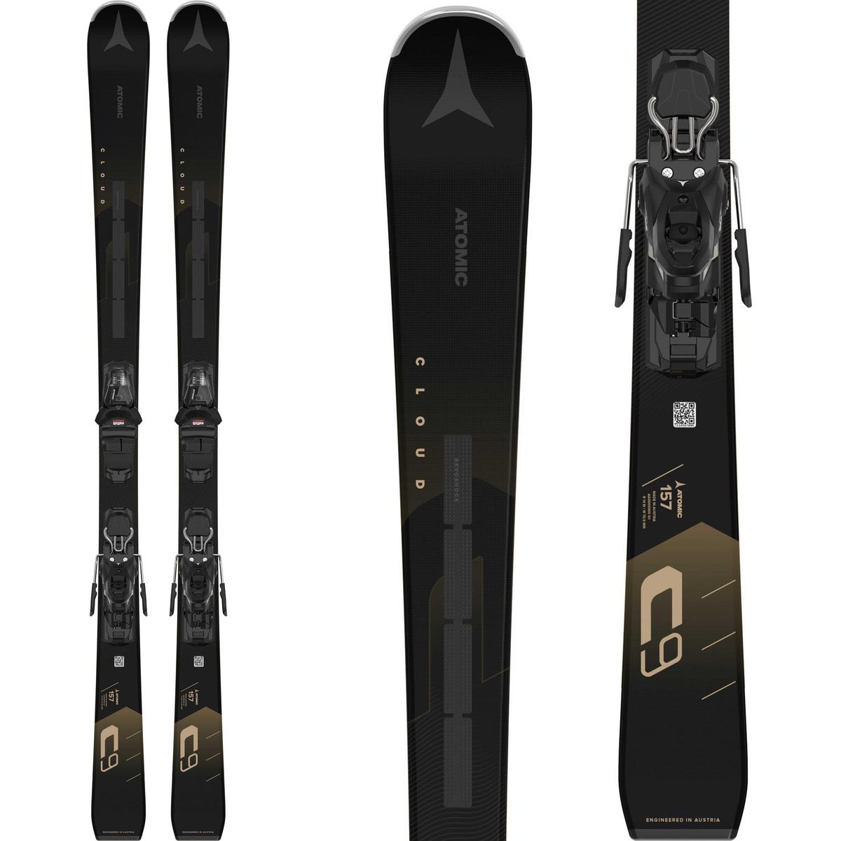 Atomic Womens Cloud C9 Revoshock Light Skis with M 10 GripWalk Bindings ...