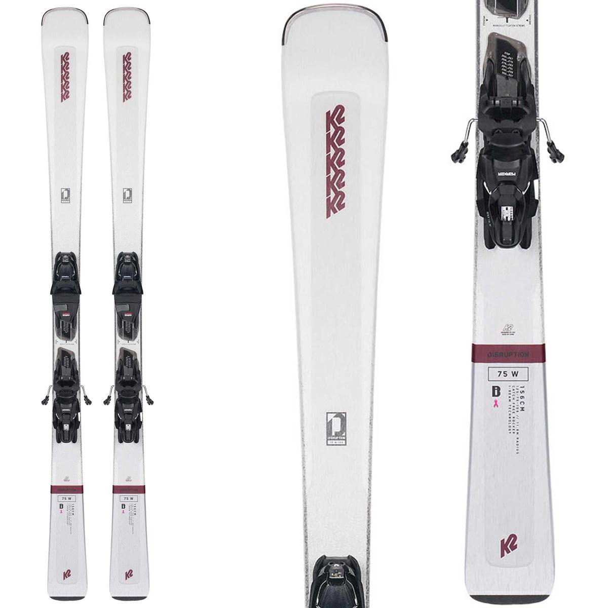 K2 Skis Womens Disruption 75 W Skis with M2 10 Bindings 23 - Sun & Ski ...