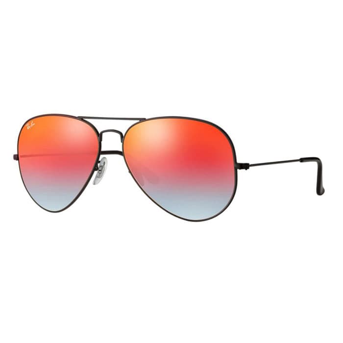 Ray-Ban Aviator Classic Sunglasses With Orange Gradient Lenses - Sun ...