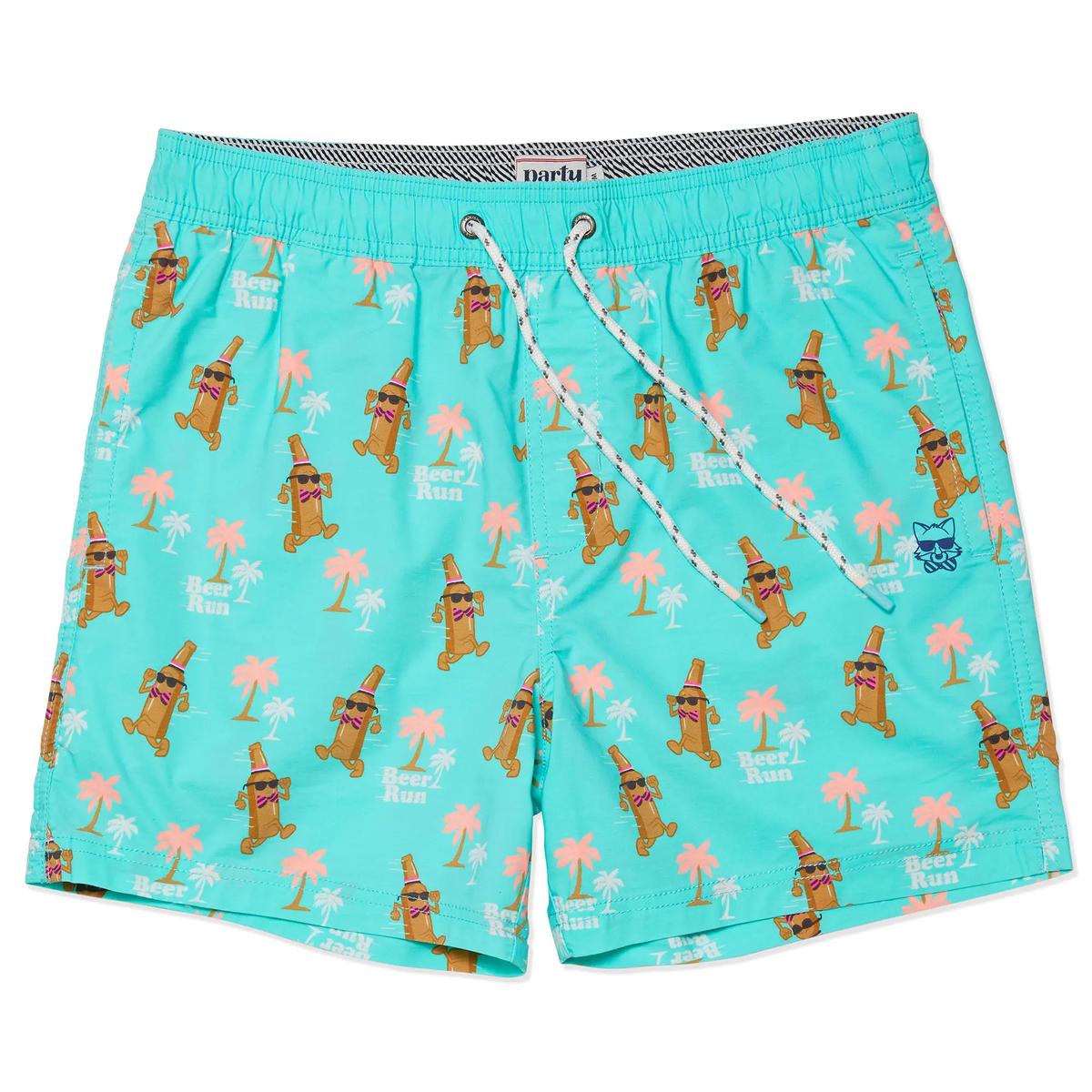 Party Pants Mens Beer Run Swim Trunks - Sun & Ski Sports