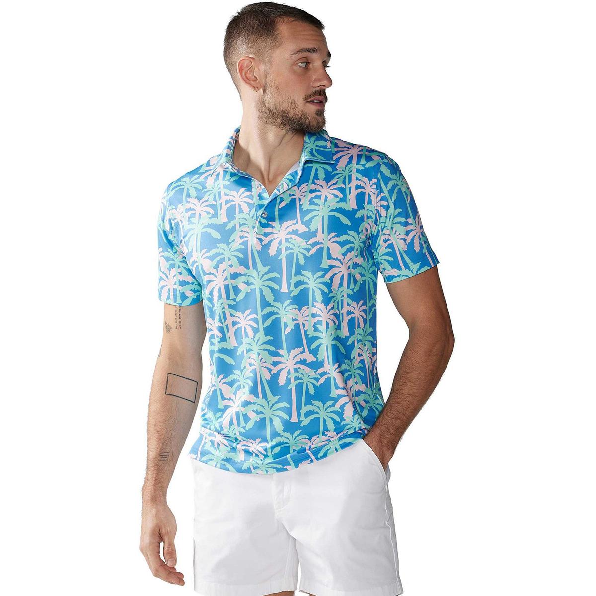 Chubbies Mens The Keep Palm and Carry On Performance Polo 2.0 Shirt ...