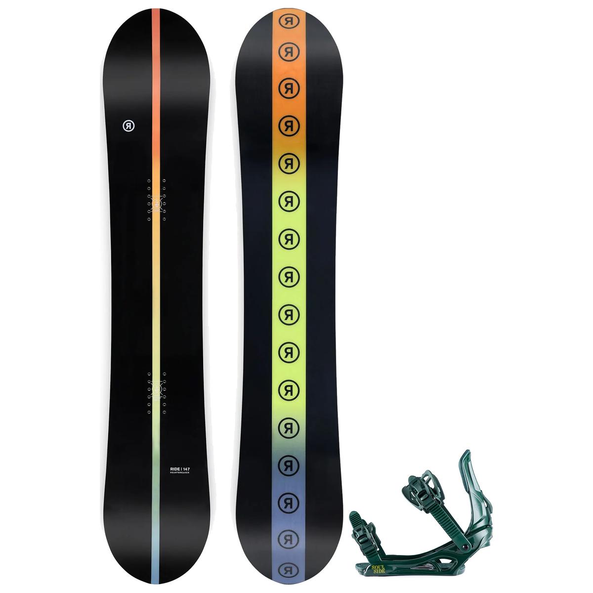 The Ride Women's Heartbreaker Snowboard + Rossignol Women's Soulside ...
