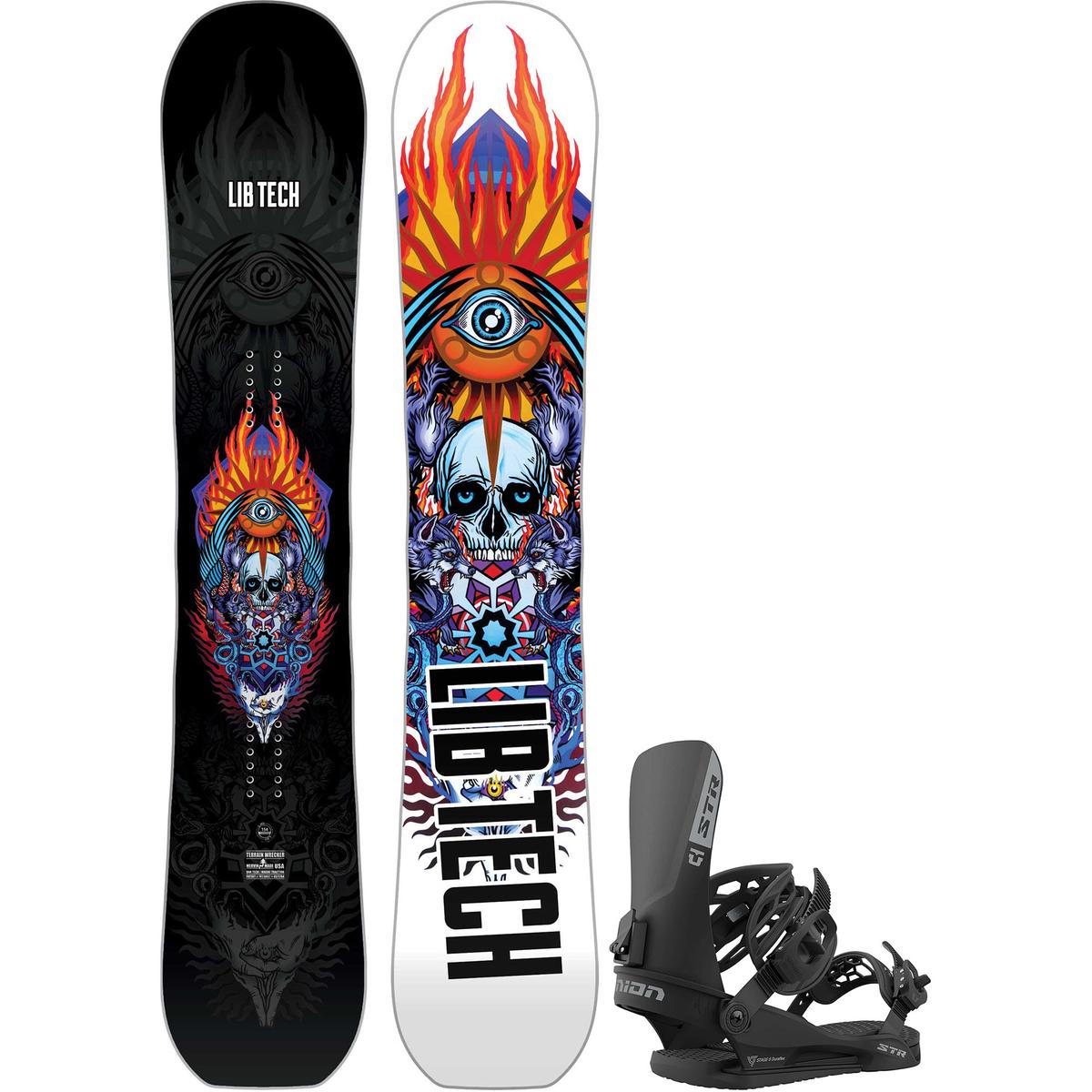 Lib Tech Men's Terrain Wrecker + Union STR Snowboard Package - Sun ...