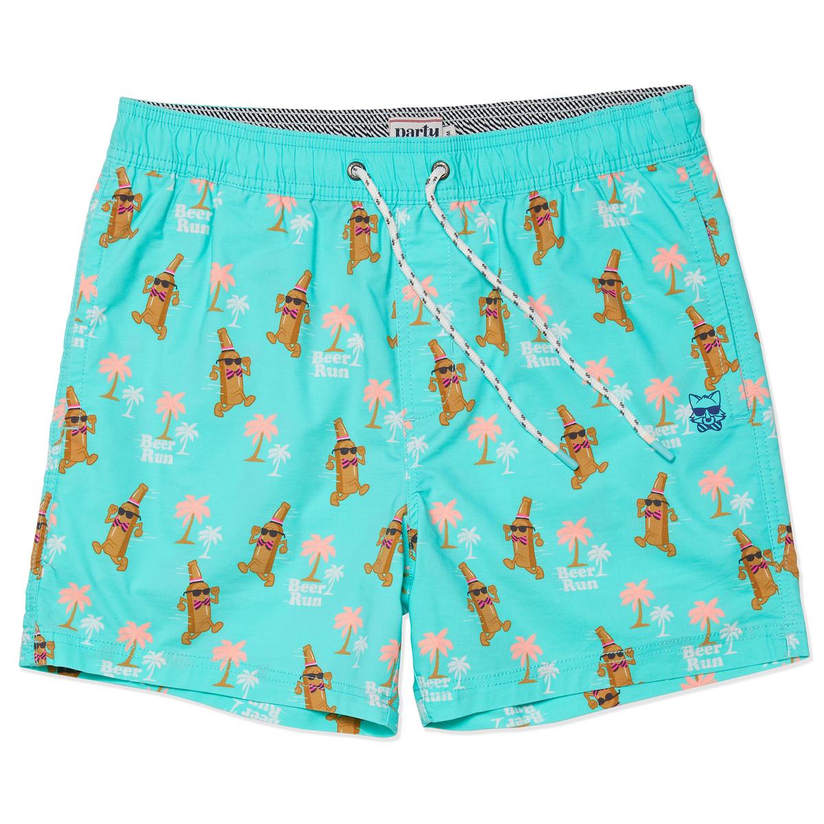 Party Pants Mens Beer Run Swim Trunks - Sun & Ski Sports
