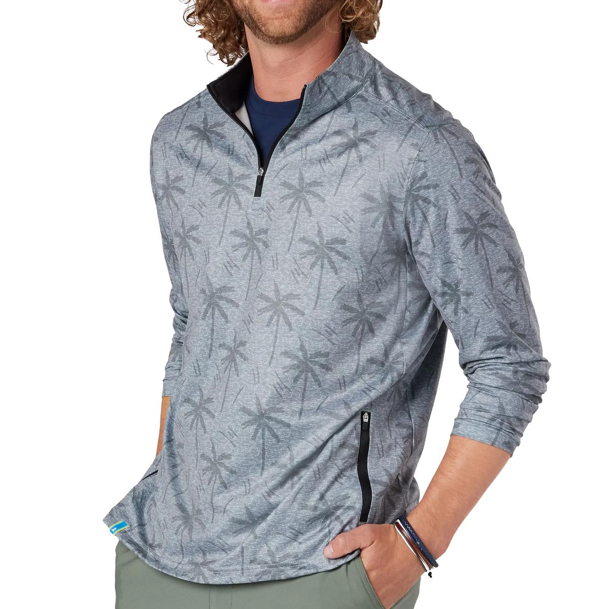 Chubbies Mens Plushy Palm 1/4 Zip Pullover - Sun & Ski Sports