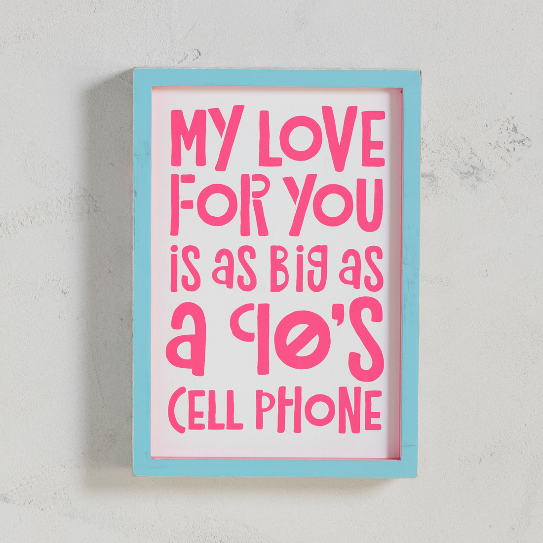 90's Cell Phone Box Sign - Cracker Barrel