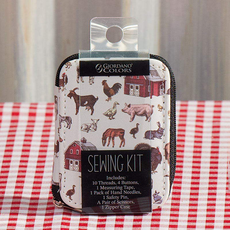 Farm Print Travel Sewing Kit - Cracker Barrel