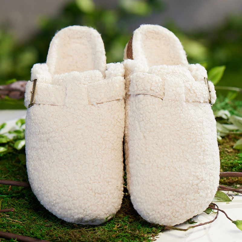 Tan Sherpa Cozy Clogs - Cracker Barrel