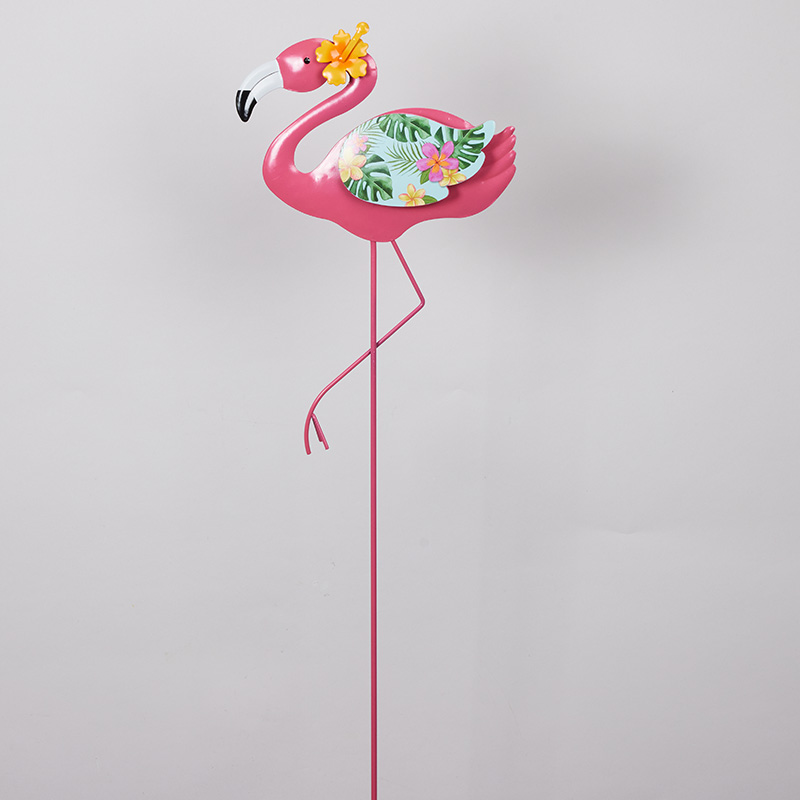 Metal Flamingo Yard Stake - Cracker Barrel