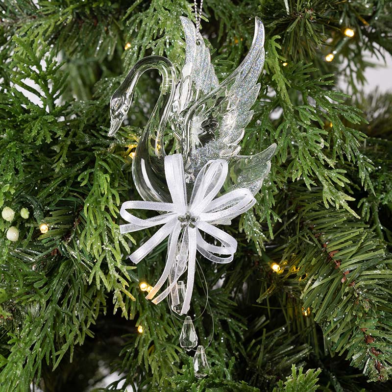 Acrylic Swan Ornament - Cracker Barrel