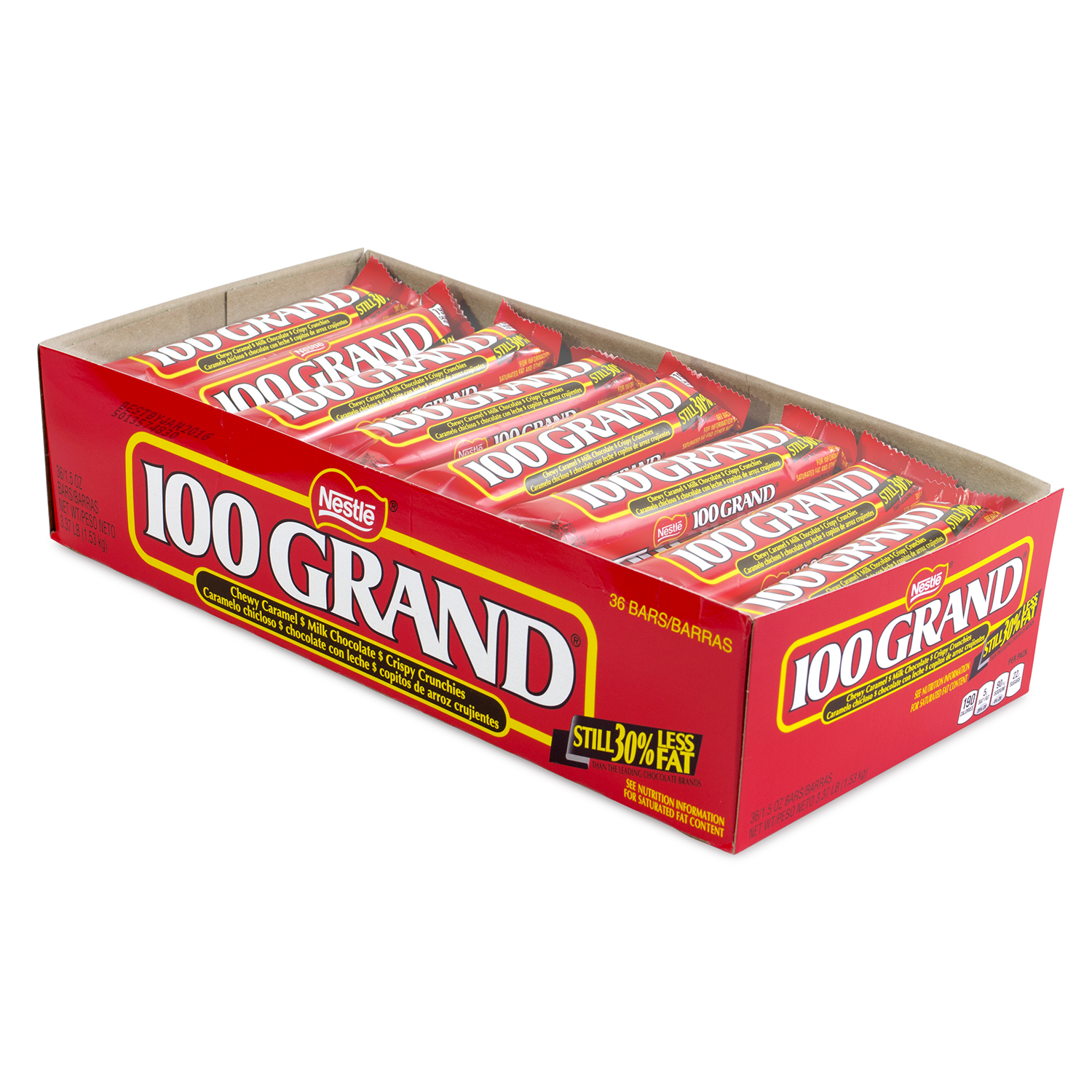 100 Grand Bar - 36 Count Food Candy | Cracker Barrel - Cracker Barrel