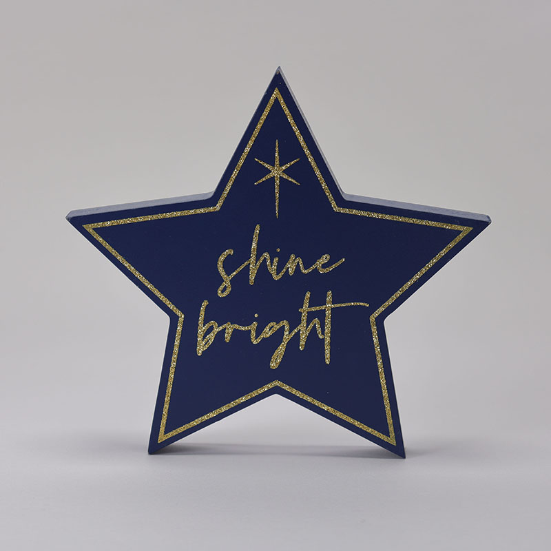 Shine Bright Star Block Sign - Cracker Barrel