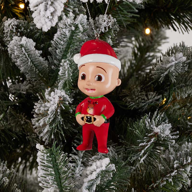 Cocomelon Jj in Santa Hat Ornament - Cracker Barrel