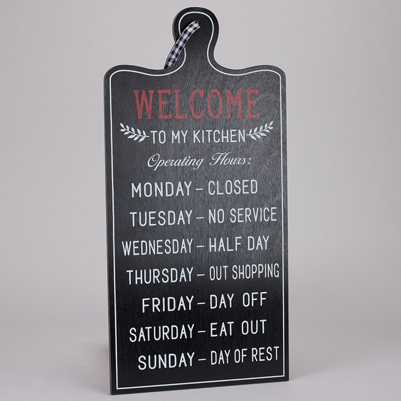 Kitchen Hours Wall Decor - Cracker Barrel