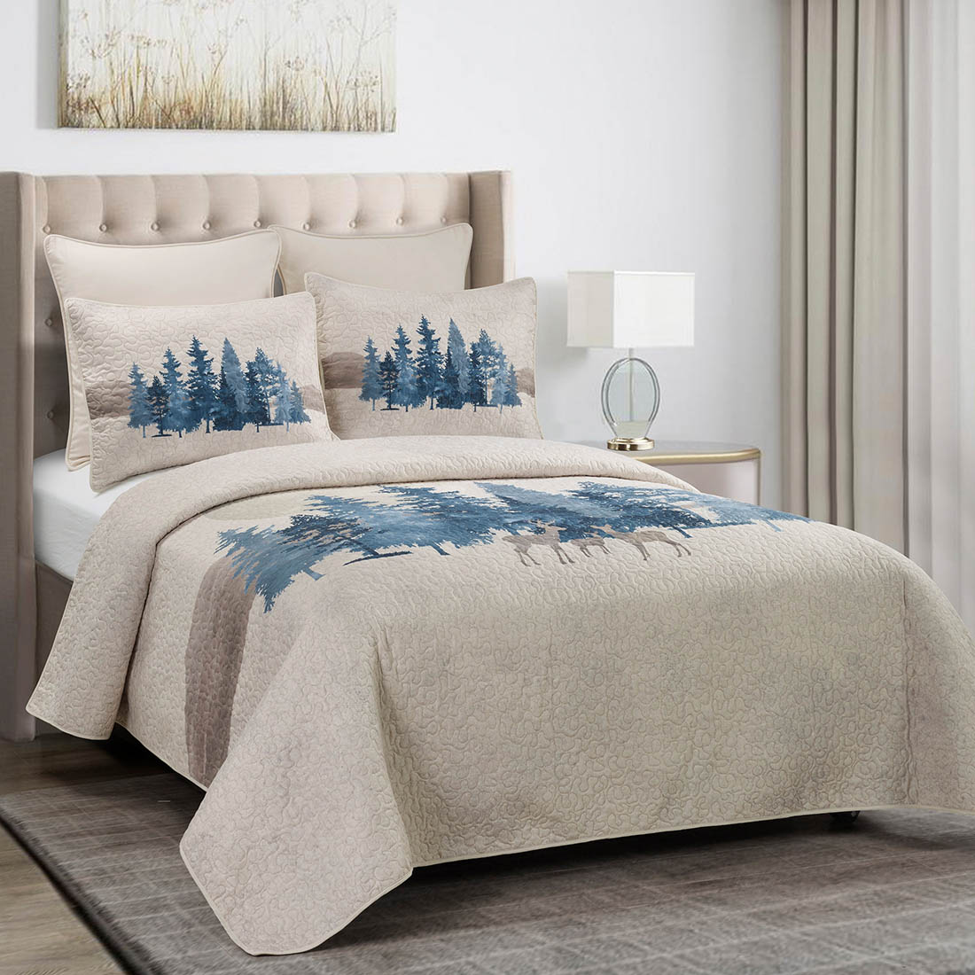 Watercolor Forest 2 Piece Quilt Set By Donna Sharp - Twin - Cracker Barrel