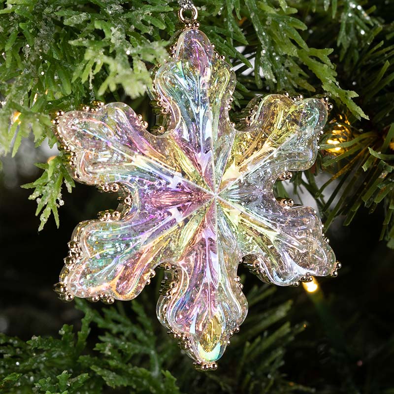 Iridescent Snowflake Ornament - Cracker Barrel