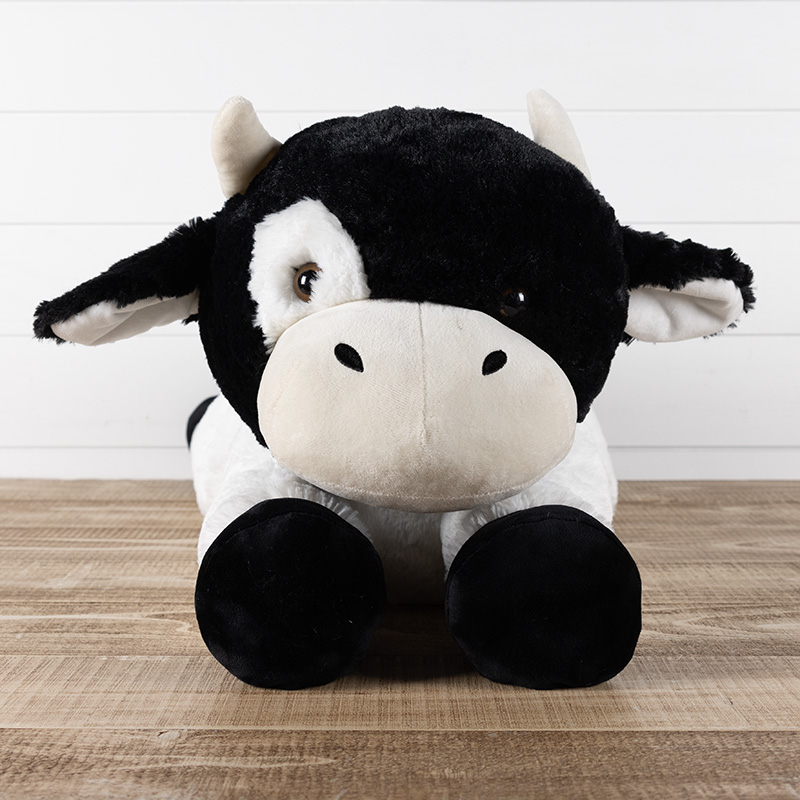 Black and White Jumbo Cow Plush - Cracker Barrel