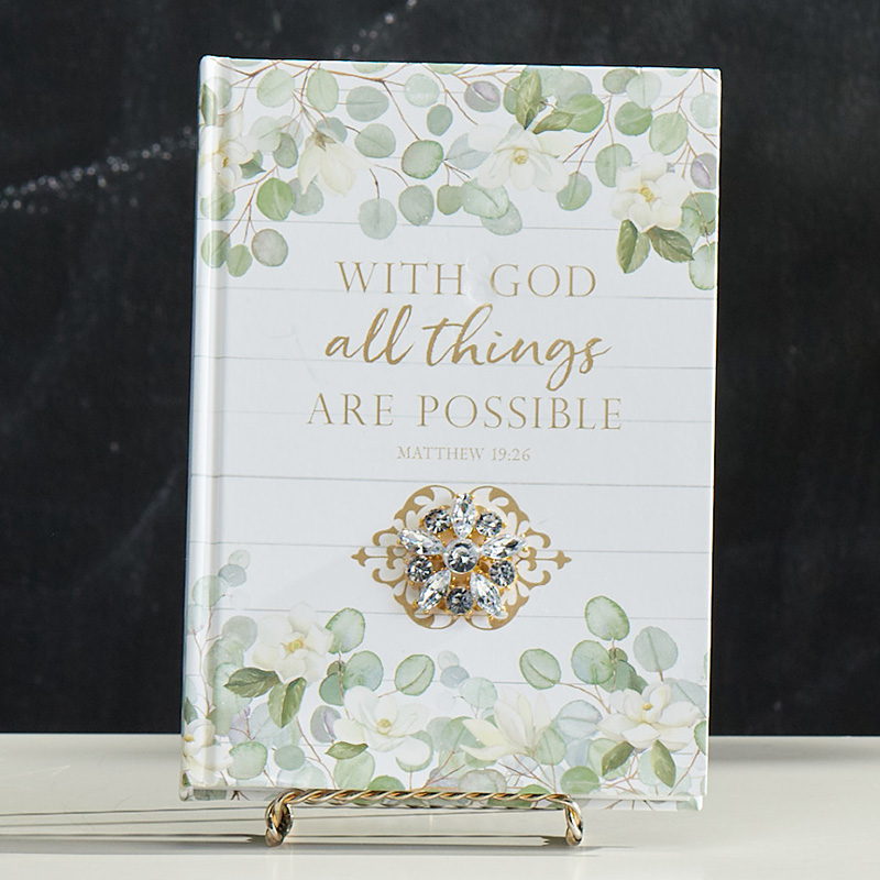 With God Brooch Guided Journal - Cracker Barrel