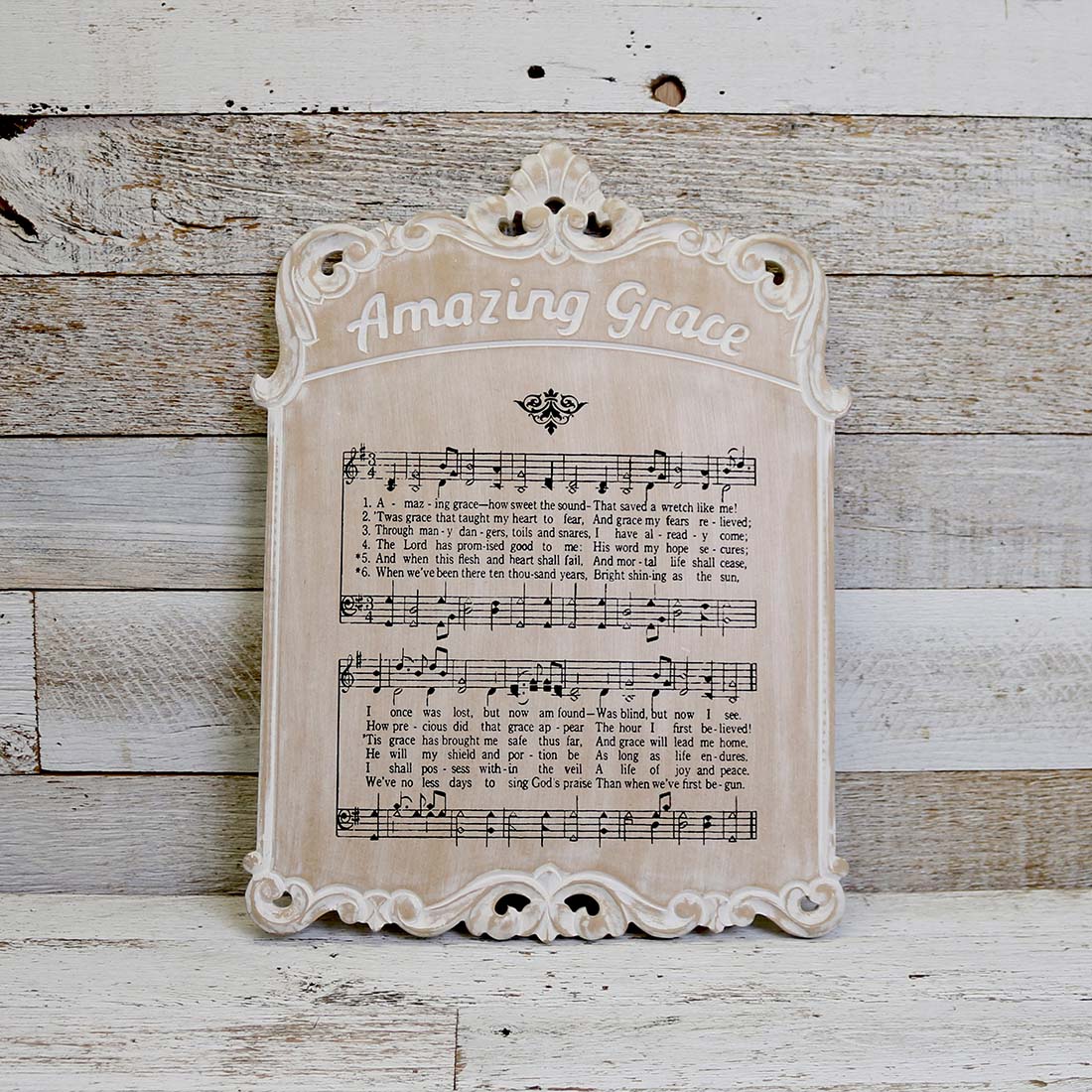 Amazing Grace Hymnal Page Decor - Cracker Barrel