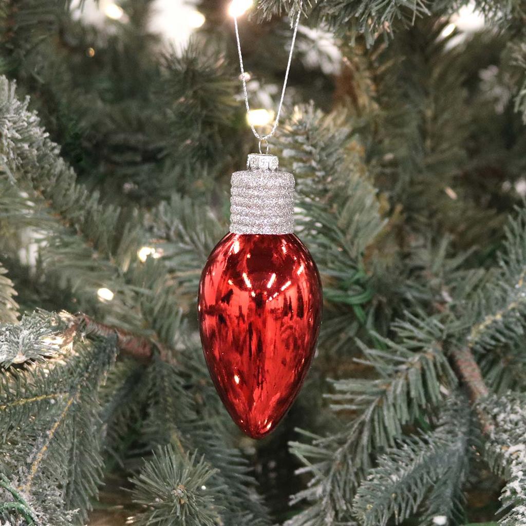 Christmas Bulb Ornament Red Cracker Barrel