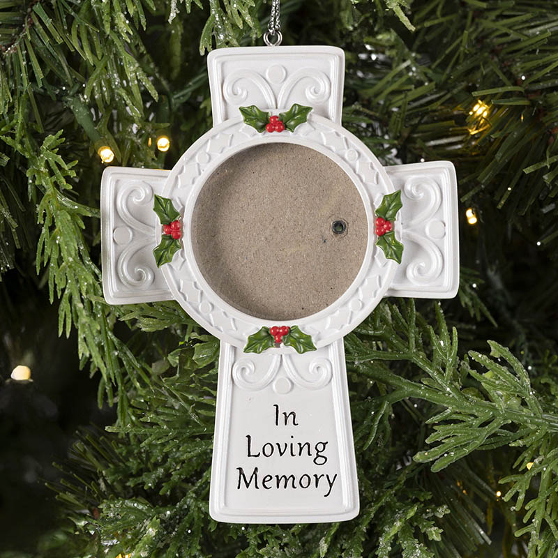 Cross Photo Frame Ornament - Cracker Barrel