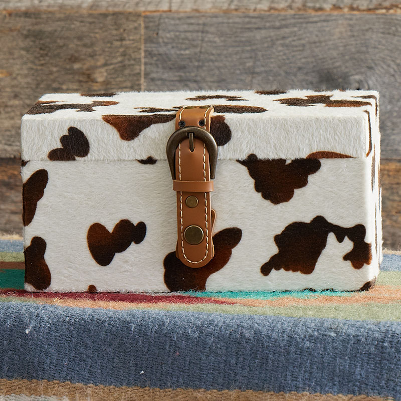 Faux Pony Print Decorative Large Box - Cracker Barrel