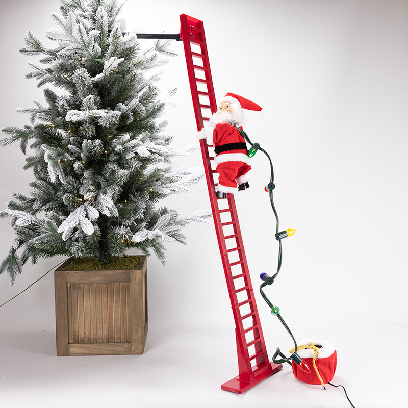 Climbing Santa Cracker Barrel