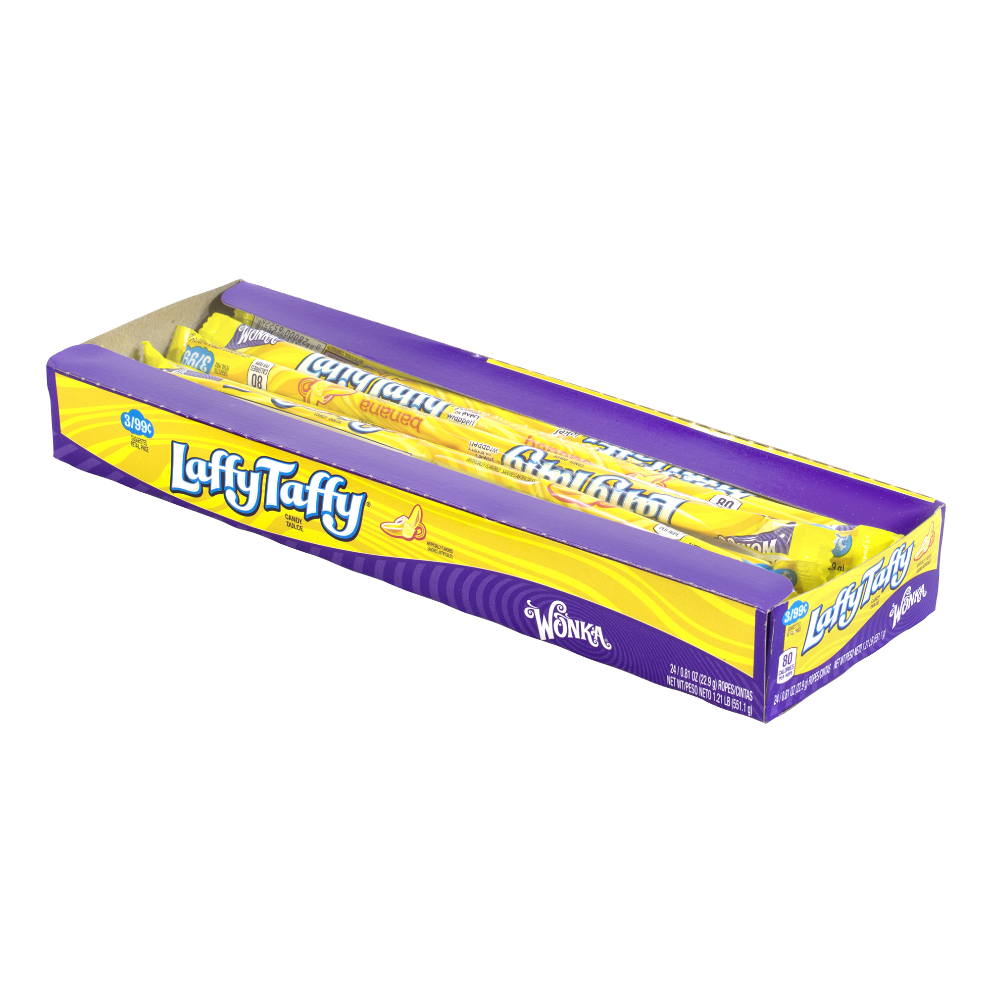 Laffy Taffy Ropes Banana - 24 Count - Cracker Barrel