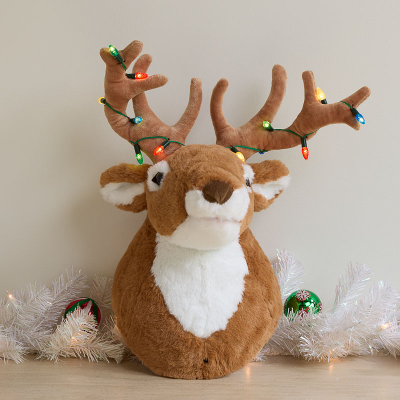 Deer Wall Motion Plush with Lights - Cracker Barrel