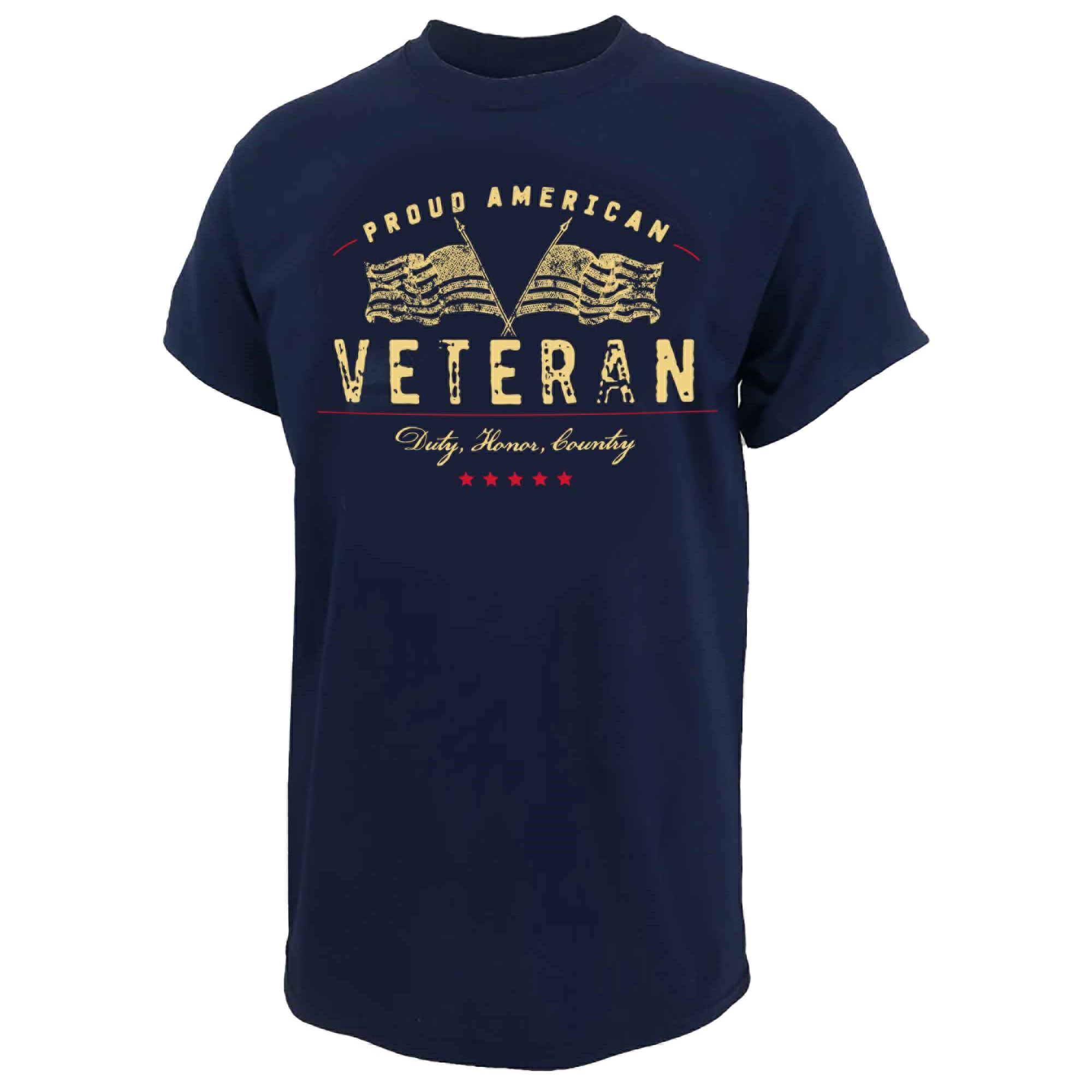 Proud American Veteran Blue Tee - Cracker Barrel