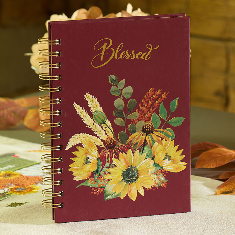 Sunflower Blessed Spiral Journal - Cracker Barrel