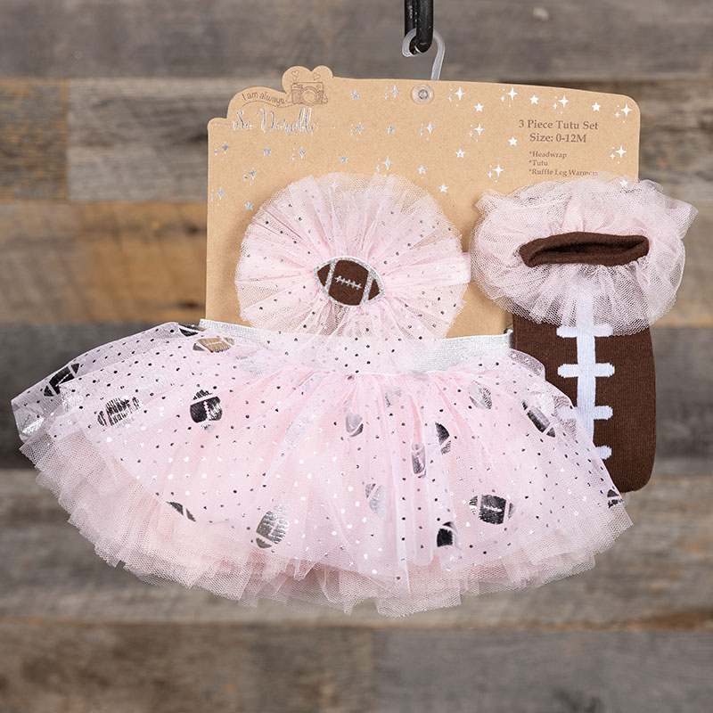 Infant Sparkle Football Tutu Set - Cracker Barrel
