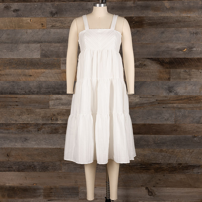 Texture White Sundress - Cracker Barrel