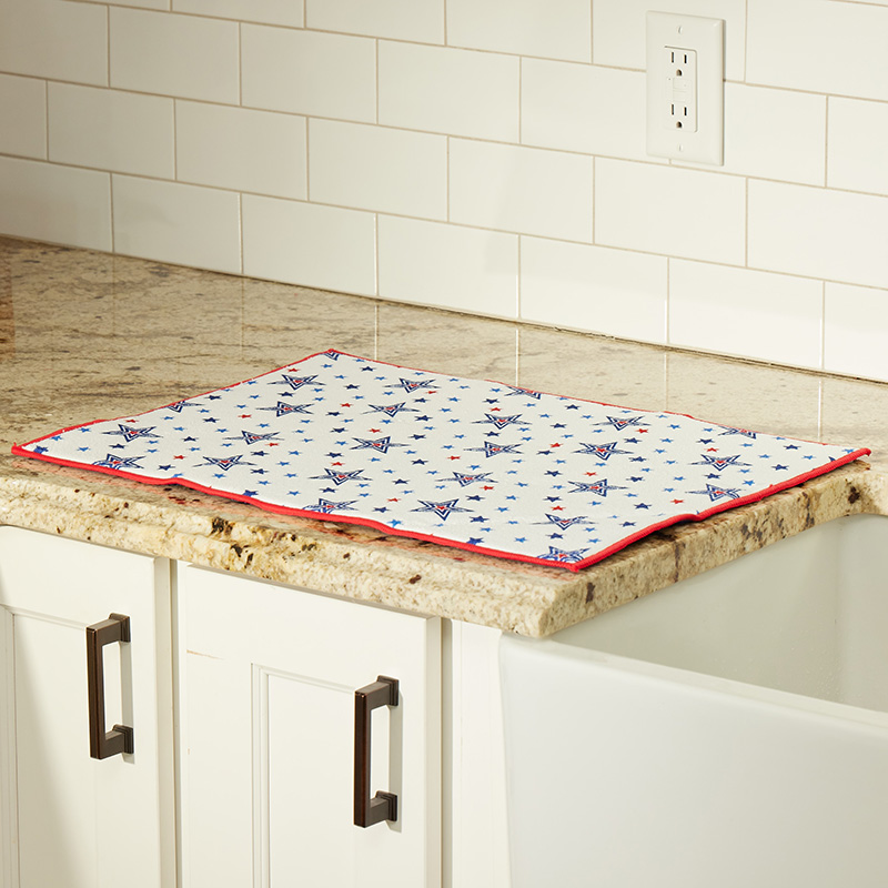 Patriotic Stars Drying Mat - Cracker Barrel