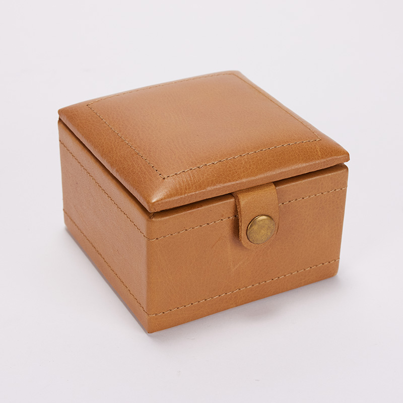 Leather Decorative Box - Cracker Barrel