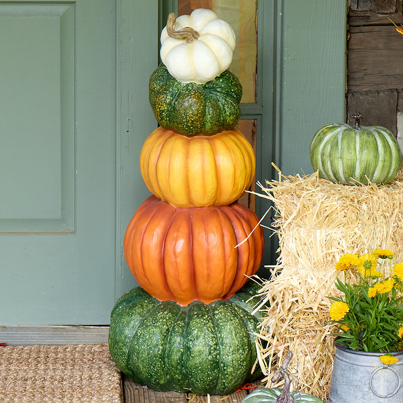 Harvest Stacked Pumpkins - Cracker Barrel