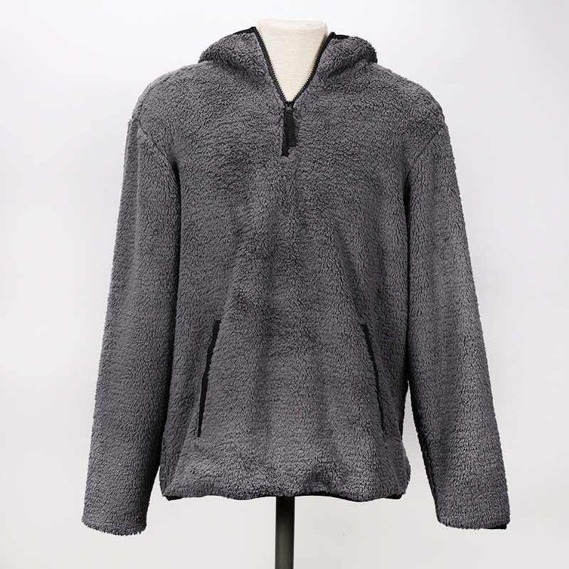 Gray Sherpa Quarter Zip - Cracker Barrel