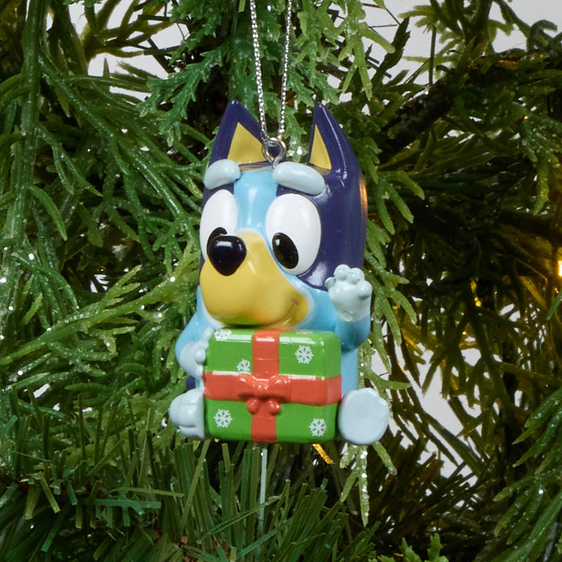 Bluey With Presents Ornament - Cracker Barrel