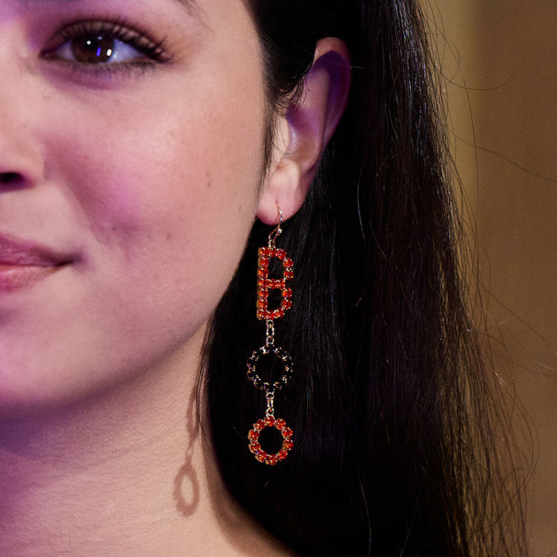 Gold Bling Boo Earrings - Cracker Barrel