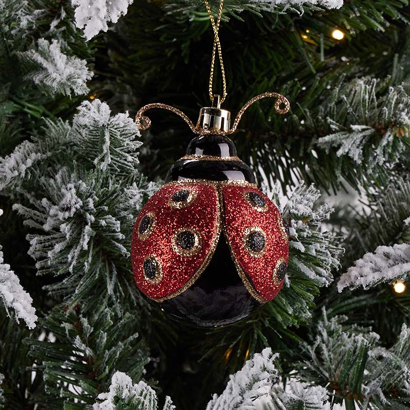 Glitter Ladybug Ornament - Cracker Barrel