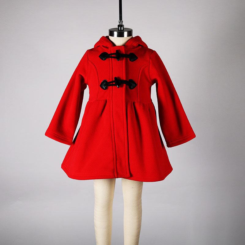 Toddler Polar Fleece Red Toggle Jacket - Cracker Barrel